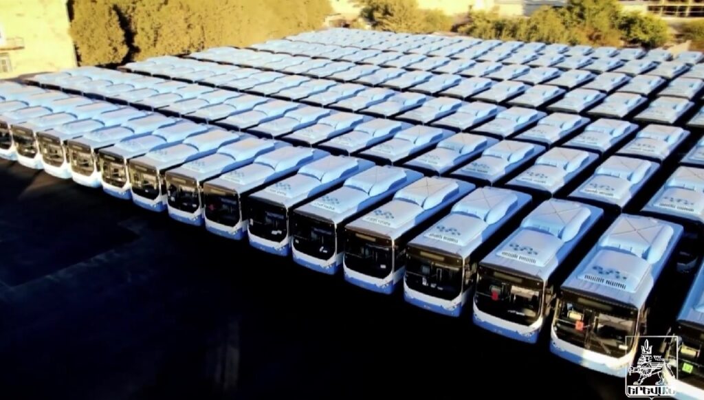 First batch of new buses to roll out into the streets of Yerevan on ...