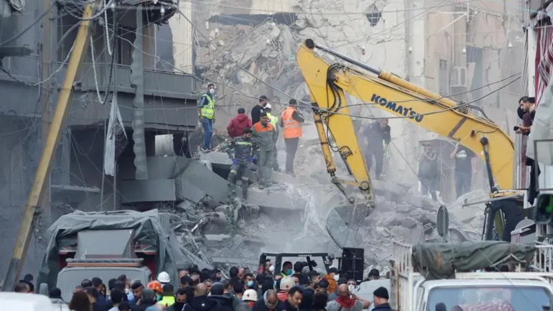 Central Beirut residential building hit by massive Israeli strikes ...