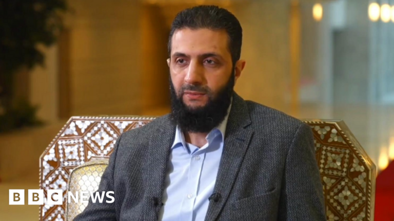 Syria not a threat to world, rebel leader Ahmed al-Sharaa tells BBC ...