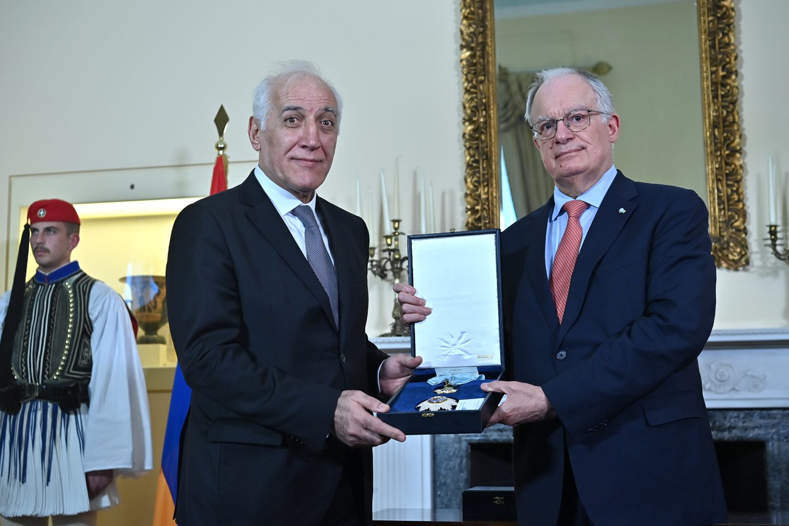 Greek President awards Armenian vounterpart during state visit to ...