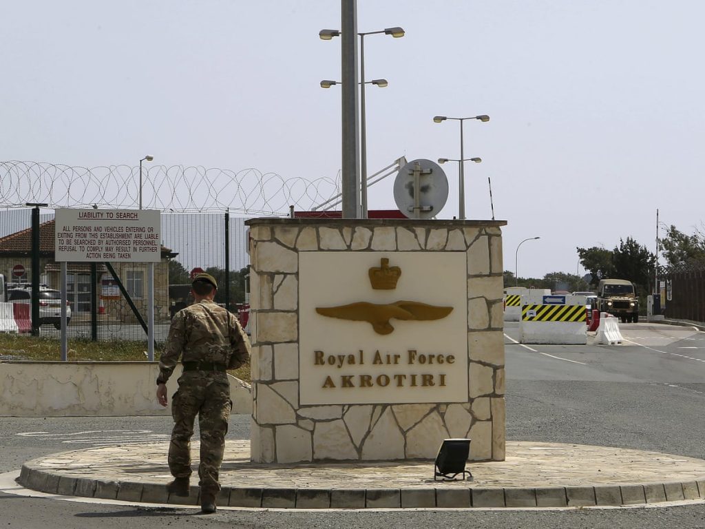 British RAF base in Cyprus targeted in suspected drone strike, MoD says ...